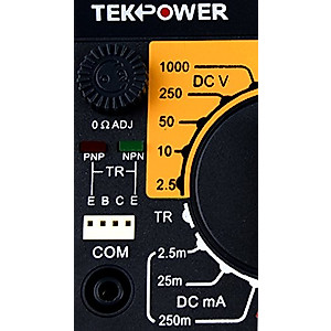Tekpower TP8260L Analog Multimeter with Back Light, and Transistor Checking Dock