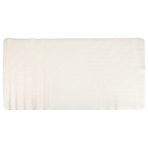 Clorox By Duck Brand Rubber Bath Mat for Tubs, Non Slip Bathtub Mat with Suction Cups For Comfort and Safety, 18 x 36 Inches, White