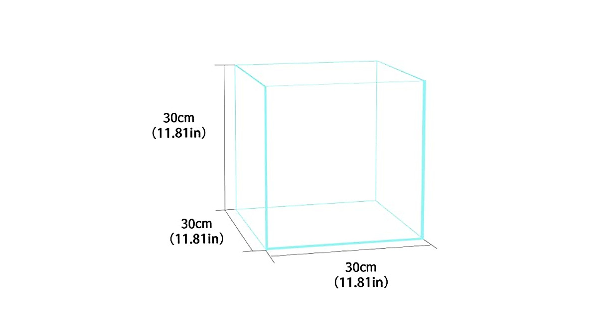 Fzone 7 Gal Rimless Aquarium - Ultra-Clear Glass