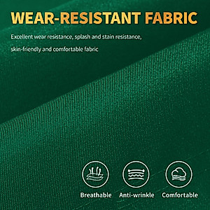 BOHARERS Green Aprons with Pockets - Restaurant Bib Apron for Work Home Kitchen Washable Chef Aprons Costume