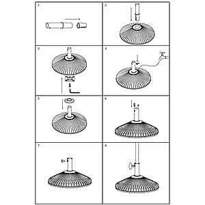 Abba Patio 50lb Patio Umbrella Base Water Filled 23" Round Recyclable Plastic Outdoor Market Umbrella Stand Base for Deck, Lawn, Garden, Brown