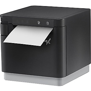 Star Micronics mC-Print3 3-inch Ethernet (LAN) / USB/Lightning/Bluetooth (MFi) Thermal POS Printer with CloudPRNT, Cutter, and External Power Supply - Black