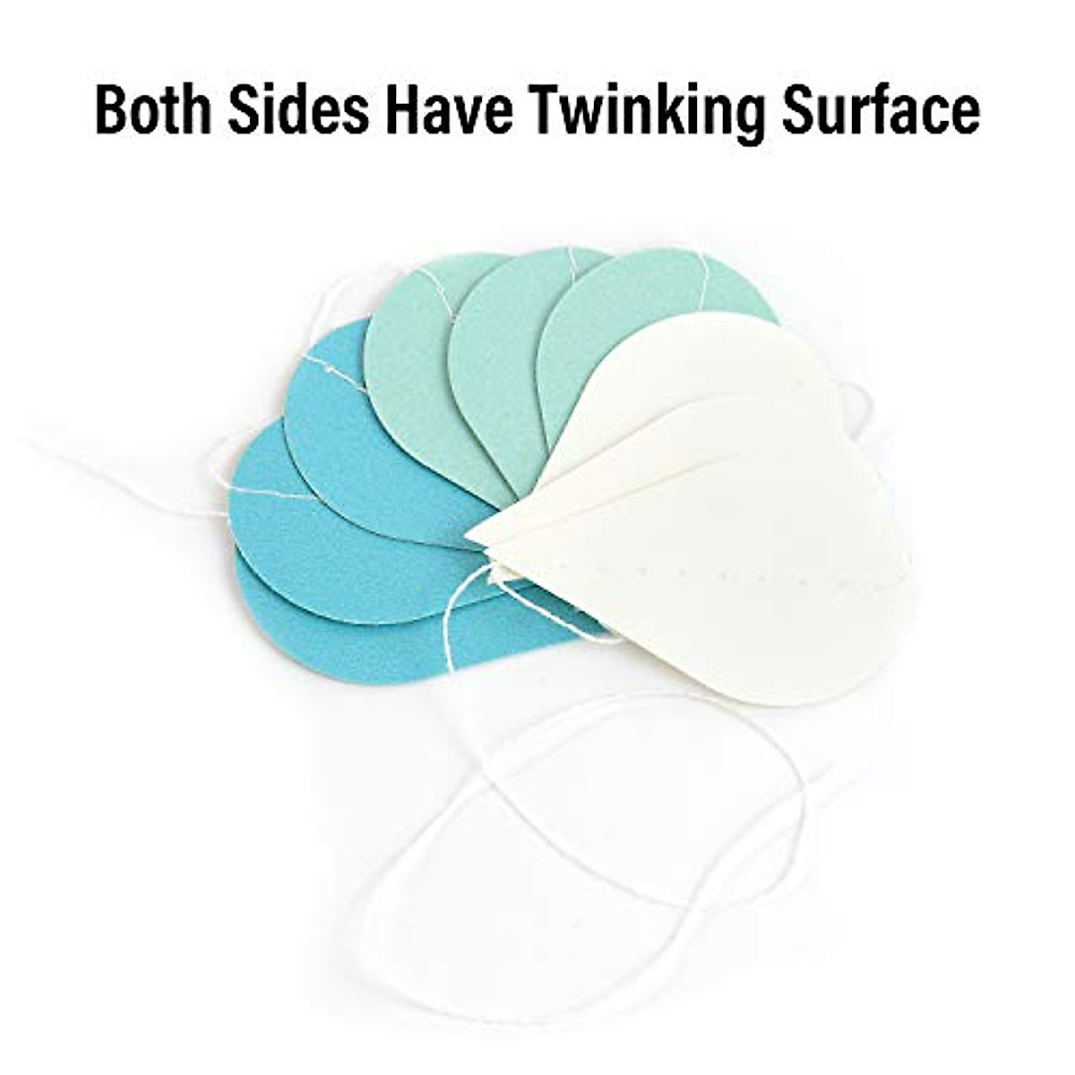 Framendino, Gradient Blue Raindrop Paper Garland Decorations Bunting Rain Drop Banners for Baby Shower April Showers