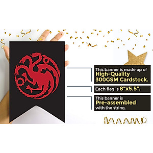 Ideas from Boston-Game of throne Banner, Winter is coming here game of thrones party decorations, Wedding is coming marriage cutouts, GOT banners and flags