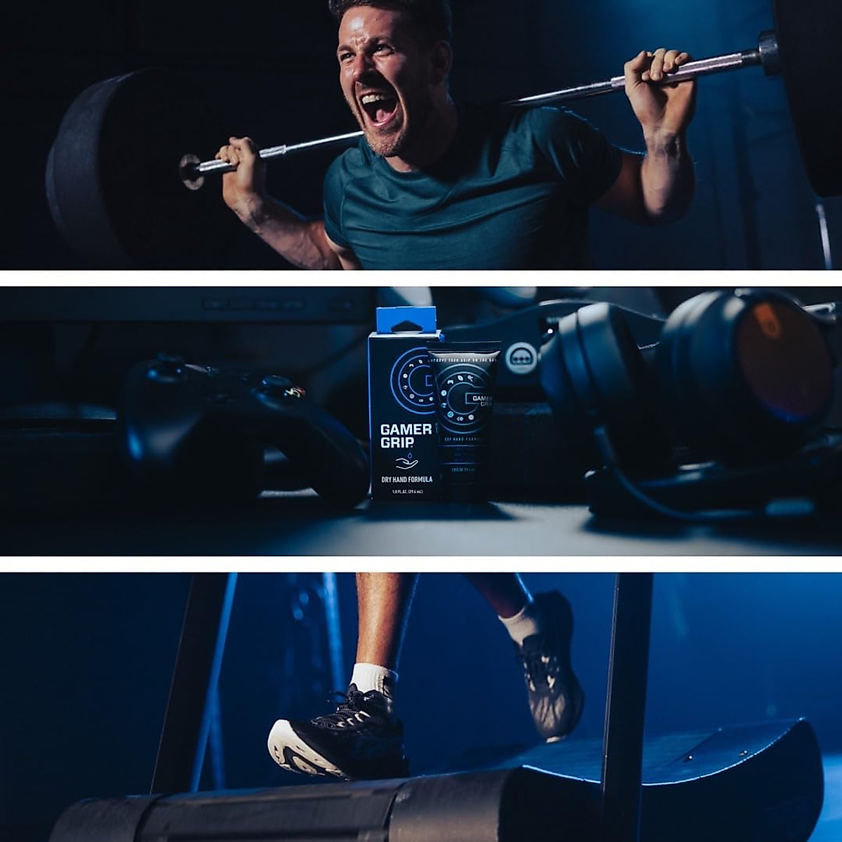 Gamer Grip: Stops sweat on hands & feet - Improves performance - Total Grip Solution endorsed by worlds top athletes in multiple sports + pro gamers. Leading dry hand formula for Hyperhidrosis