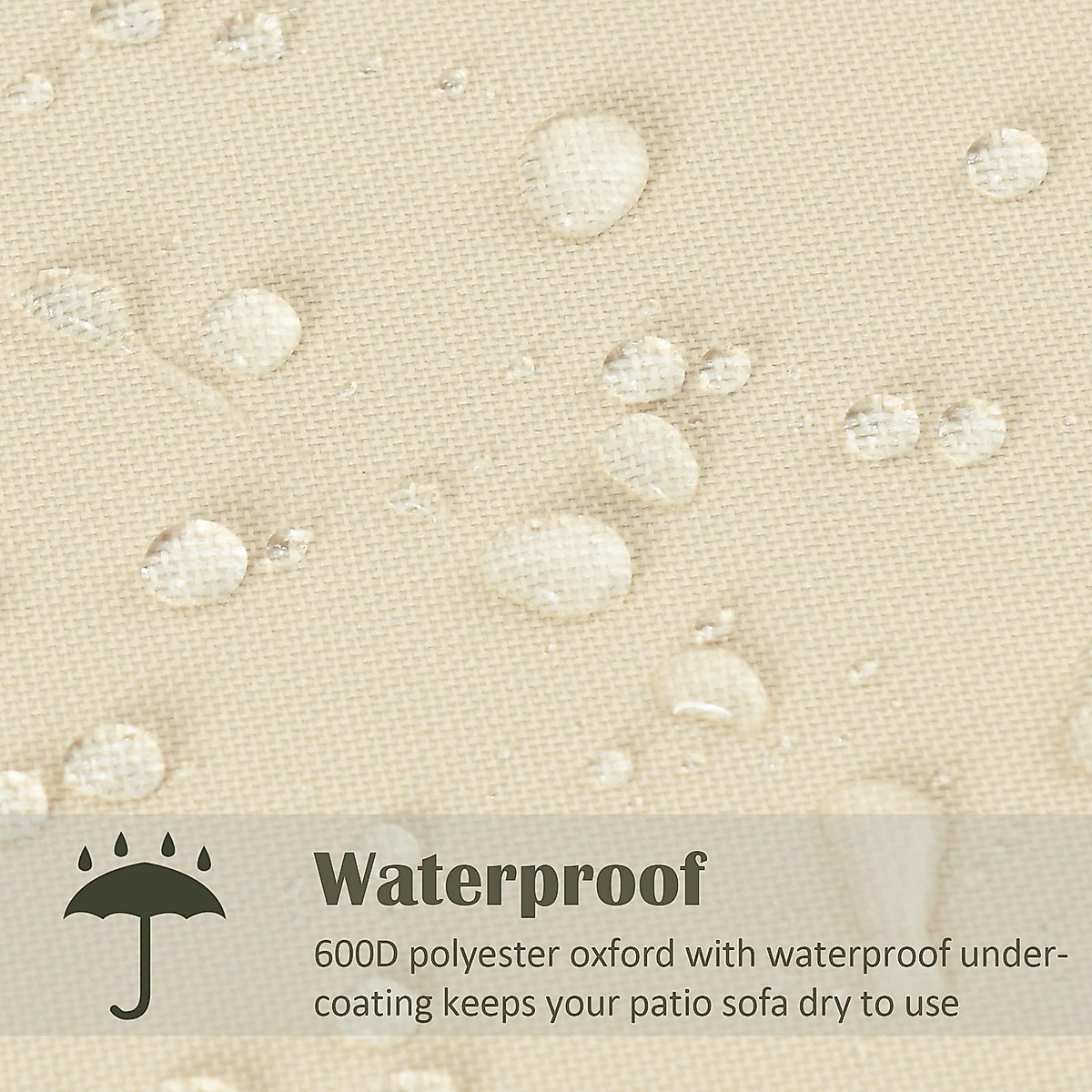 COSFLY Patio Furniture Covers Waterproof, Outdoor 3-Seater Sofa Cover Heavy Duty Fits up to 76W x 32.5D x 33H inches