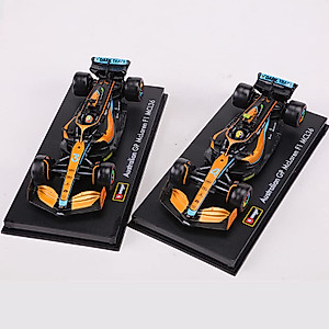 1:43 2022 MCL36 F1 Racing Car NO.3 NO.4 Alloy Model Car for Bburago 38064 (NO.3 Hardcover Edition)