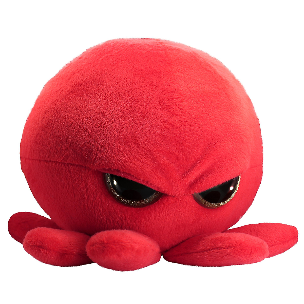 Grumpy Baby Octopus - Adorable Super Soft Plush Stuffed Animal Toy (Glitter Eyes) - Large 12 Inch - Unique Gift for Kids and Adults