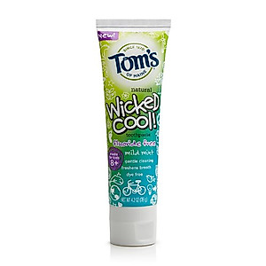 Tom's Of Maine Wicked Cool Mild Mint Kid's Toothpaste Fluoride Free, 4.2 Ounce