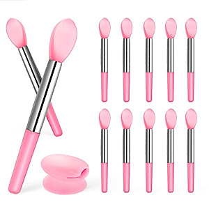 Silicone Lip Brushes 10pcs Makeup Lipstick Brush Wands Applicator Cosmetic Wands Fit Lip Mask Oil