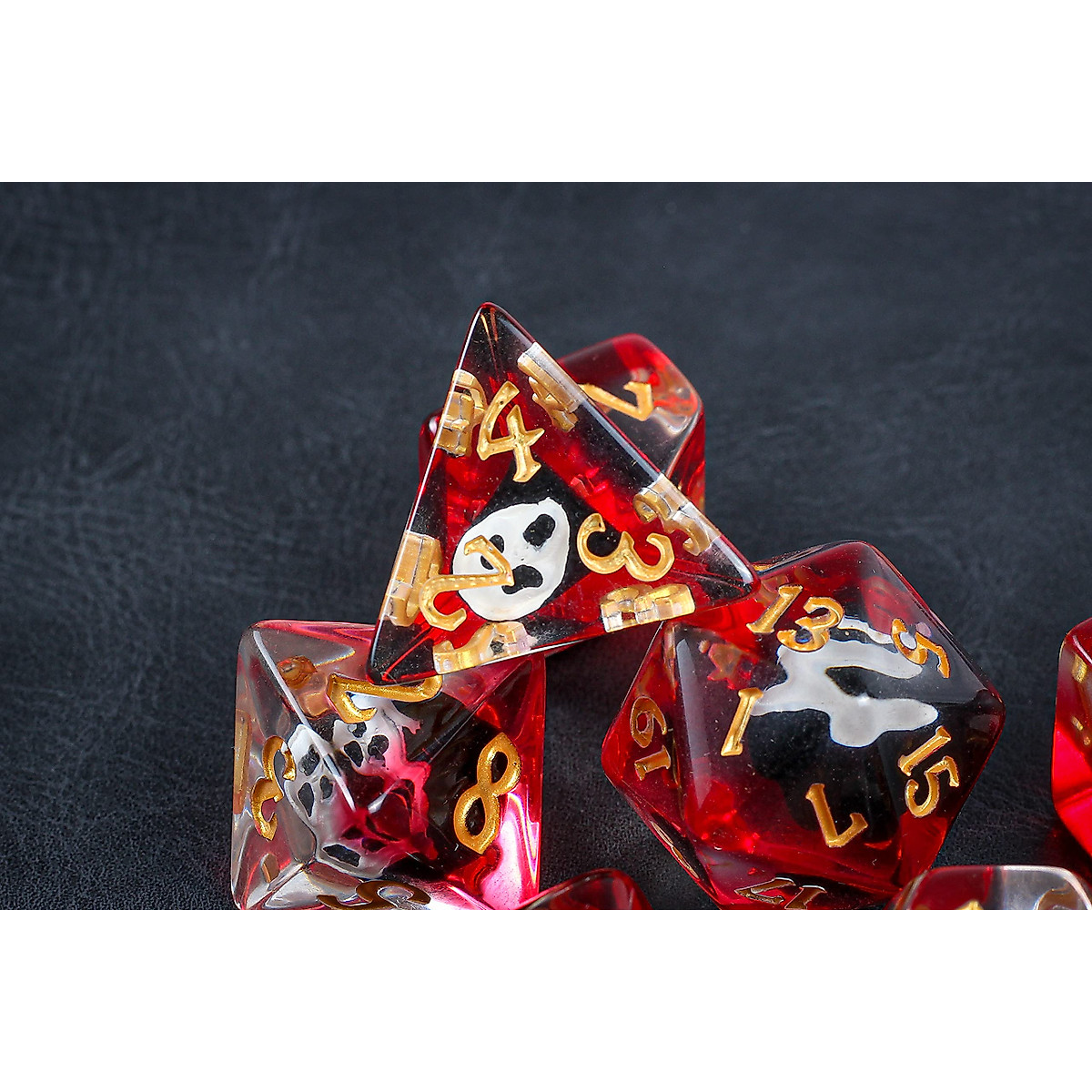 3DEGOS Horror Boogeyman of Evil DND Dice Set for Dungeons and Dragons Gifts, D&D, D and D, Pathfinder, Accessories, D20, Polyhedral, Resin Dice, Metal, Dice Tray, Tower, Bag, Box