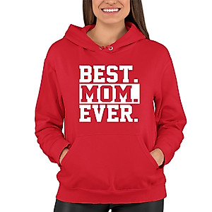 Go All Out Large Red Mens Best Mom Ever #1 Mom World's Best Mom Mother's Day Sweatshirt Hoodie