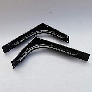 Edge Corner Protectors,Furniture Angle Brace,Shelf Bracket,Wall Mounted Brace Support,Floating Heavy Duty Metal Iron L-Shaped Triangle,Furniture TV Cabinet Desk Bar Counter Right Angle Shelf Supports,