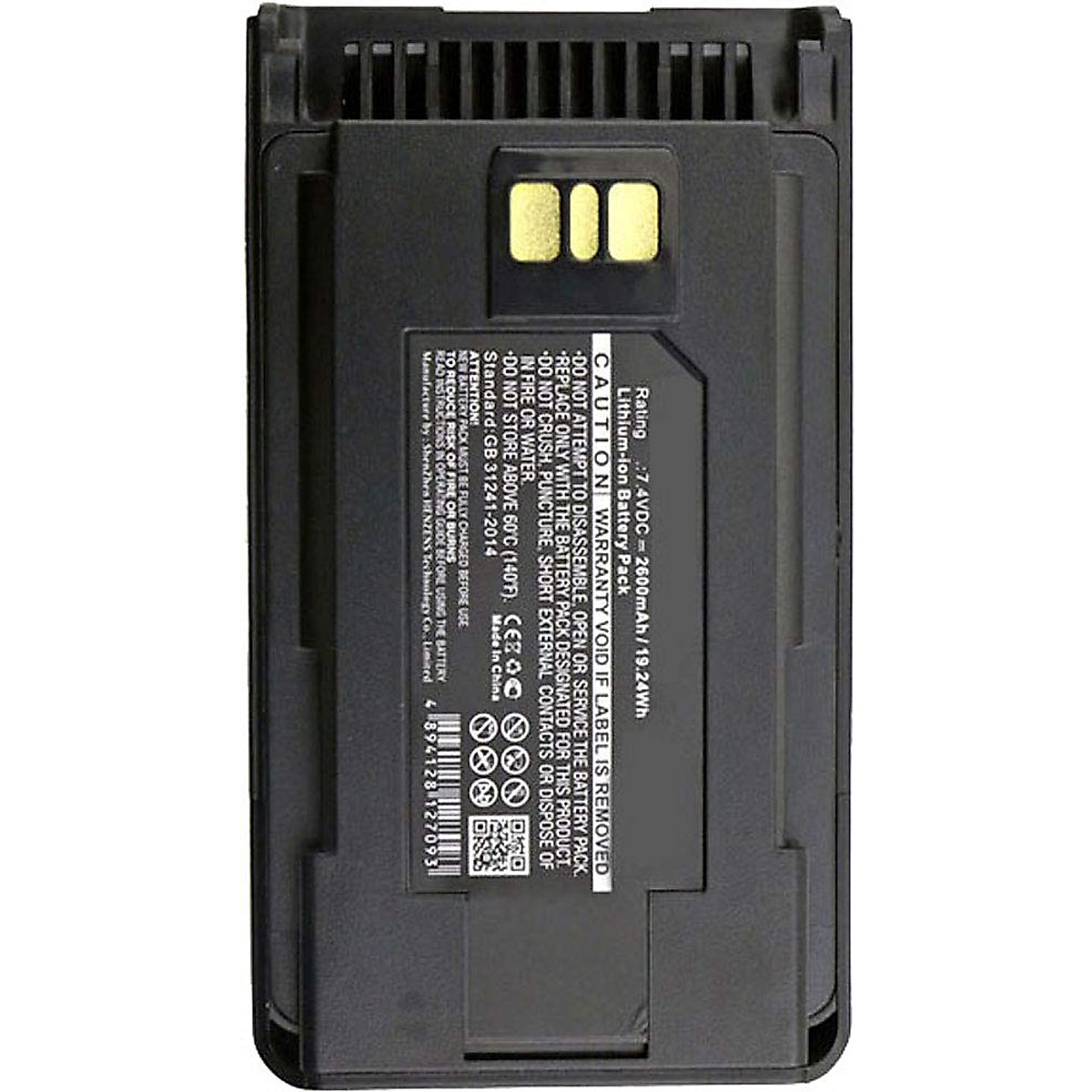 WAU Replacement for Vertex VX-264 Battery - Fully Compatible with Vertex FNB-V134LI-UNI - (2500mAh Li-ion)