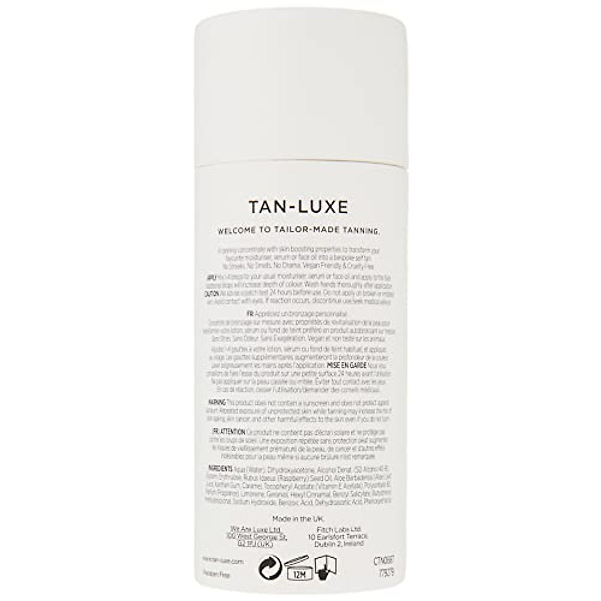 TAN-LUXE The Face - Illuminating Self-Tan Drops to Create Your Own Self Tanner, 30ml - Cruelty & Toxin Free - Light/Medium