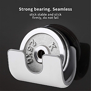 Guanniao Wall Mounted Pot Lid Rack With Four Hooks Self Adhesive Pot Lid Holder Abs Material Pot Lid Organizer