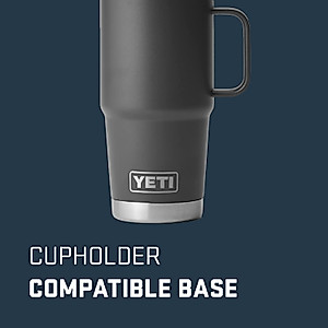 YETI Rambler 20 oz Travel Mug, Stainless Steel, Vacuum Insulated with Stronghold Lid, Charcoal