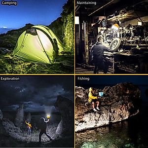 2400LM LED Camping Lantern for Dewalt 20V MAX Lithium Battery, 24W LED Work Light for Car Repairing , Camping, Emergency and Hurricane, Hiking, Fishing