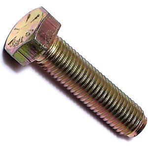 Hard-to-Find Fastener 014973251864 Grade 8 Fine Hex Cap Screws, 5/16-24 x 1-1/4, Piece-50, Yellow