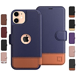 LUPA Legacy iPhone 11 Wallet Case for Women and Men - Case with Card Holder - [Slim + Durable] - Faux Leather -Flip Cell Phone case- i Phone 11 Purse Cases - Folio Cover - Desert Sky