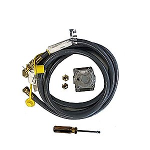 Mont Alpi MANGK Liquid Propane to Natural Gas Grill Conversion Kit with Regulator and 10 Foot Hose for Outdoor Grill Griddle and Pizza Oven