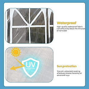 Fujampe 10x30 Party Tent Waterproof Outdoor Canopy Tent White Wedding Tents for Parties BBQ Patio Gazebo Shelter Canopy Events Tent with 5 Sidewalls (10' x 30' with 5 Side Walls)