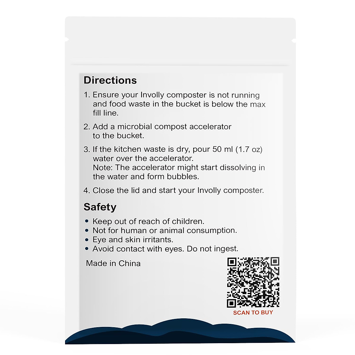 Involly Compost Accelerator/Starter Which Help to Reduce Kitchen Waste Odor and Convert Yard Waste to Fertile Humus for All Composting Systems (45 Pieces)