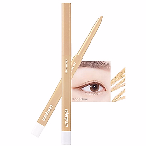 COLORGRAM Artist Formula Cream Liner - 04 Gold Harmony | Best Cream Eyeliner, Ultra Pigmented, Long Lasting, Waterproof & SmudgeProof, Easy to Use, All Day Wear and Daily Makeup, Korean Beauty 0.25g
