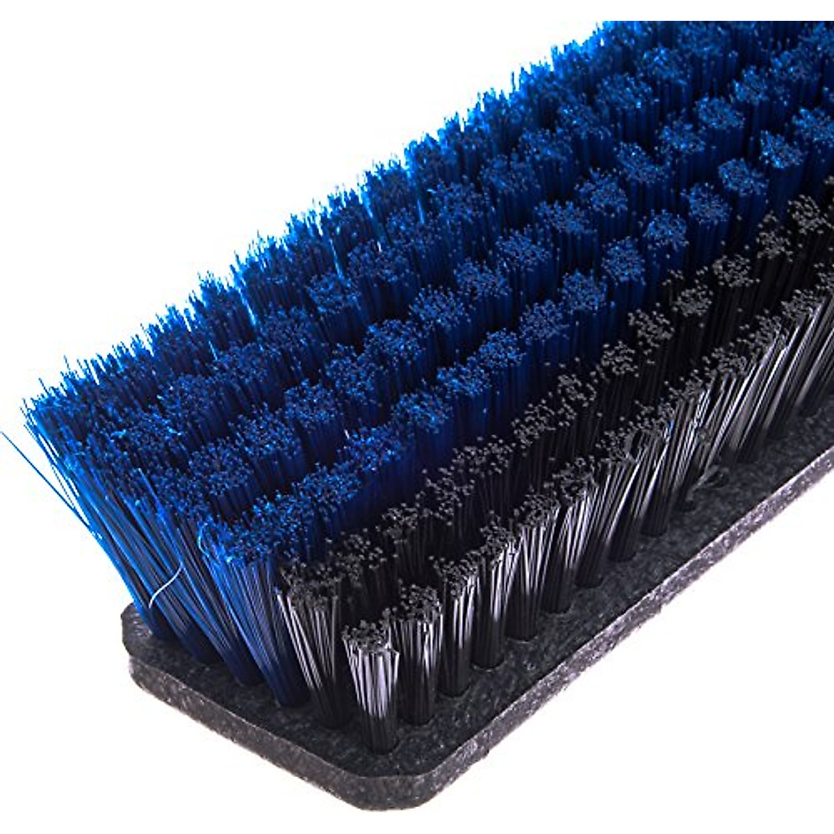 SPARTA 4188000 Spectrum Plastic Push Broom Head, Heavy Duty Broom, Industrial Broom With Synthetic Bristles For Outdoor, Indoor, Garage, Concrete, Patio, Kitchen, Bathroom, 18 Inches, Black