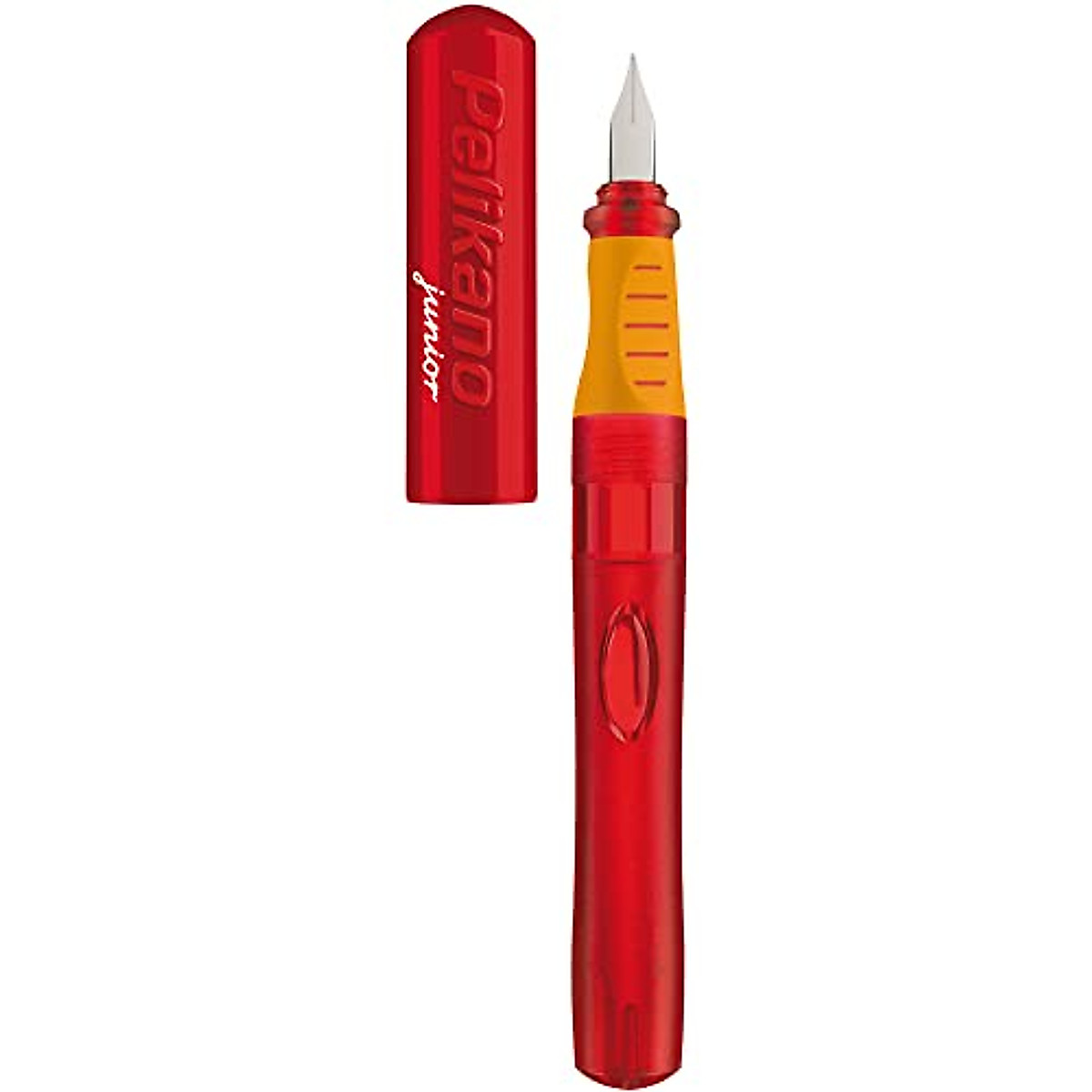 Pelikan Pelikano Jr. Fountain Pen, Right-Handed, Medium Nib, Red, 1 Pen, 940882