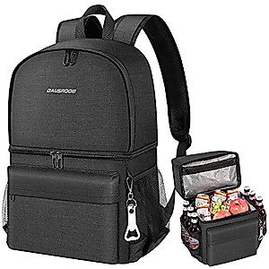 Cooler Backpack,42 Cans Insulated Backpack Cooler Leakproof Double Deck Cooler Bag for Men Women Picnic Fishing Hiking Camping Park Beach Lunch Backpack