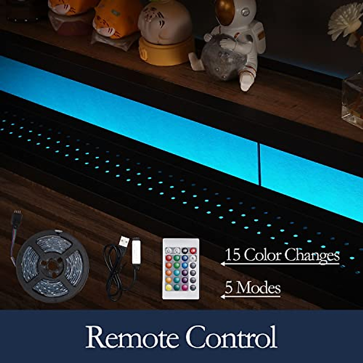 ARTETHYS Queen Led Bed Frame with 4 Storage Drawers, Wood Bed Frame with 2-Tires Storage Headboard and Charging Station, Metal Platform Bed with 2 Free Storage Bags, Noise-Free, No Box Spring Needed