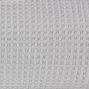 Vera Wang - Queen Blanket, Luxury Cotton Bedding, Plush & Heavyweight Home Decor (Waffleweave Grey, Queen)