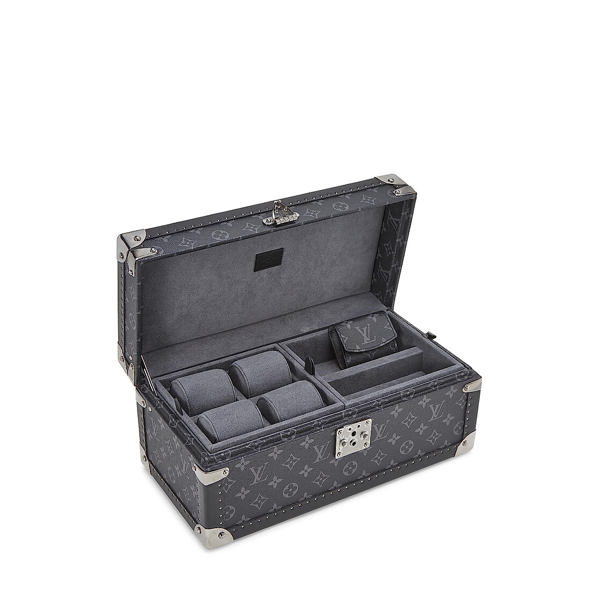 Louis Vuitton, Pre-Loved Black Monogram Eclipse Accesories Box, Black