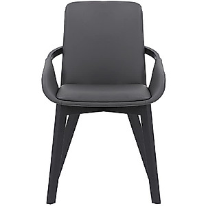 Armen Living Greisen Modern Wood Dining Room Chair, Grey/Charcoal