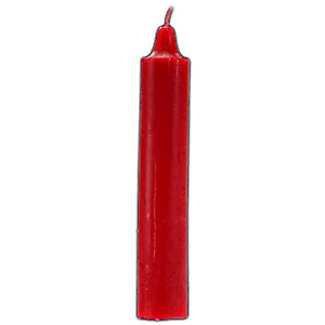 Jumbo Pillar Red Candle 9" Tall