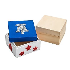 Decorate Your Own Wooden Box, Set of 6, Individually Packaged, Wooden Craft for Kids, Personalize & Decorate for Gifts, Arts & Craft Craft for Children, Kids Crafts for Home or the Classroom