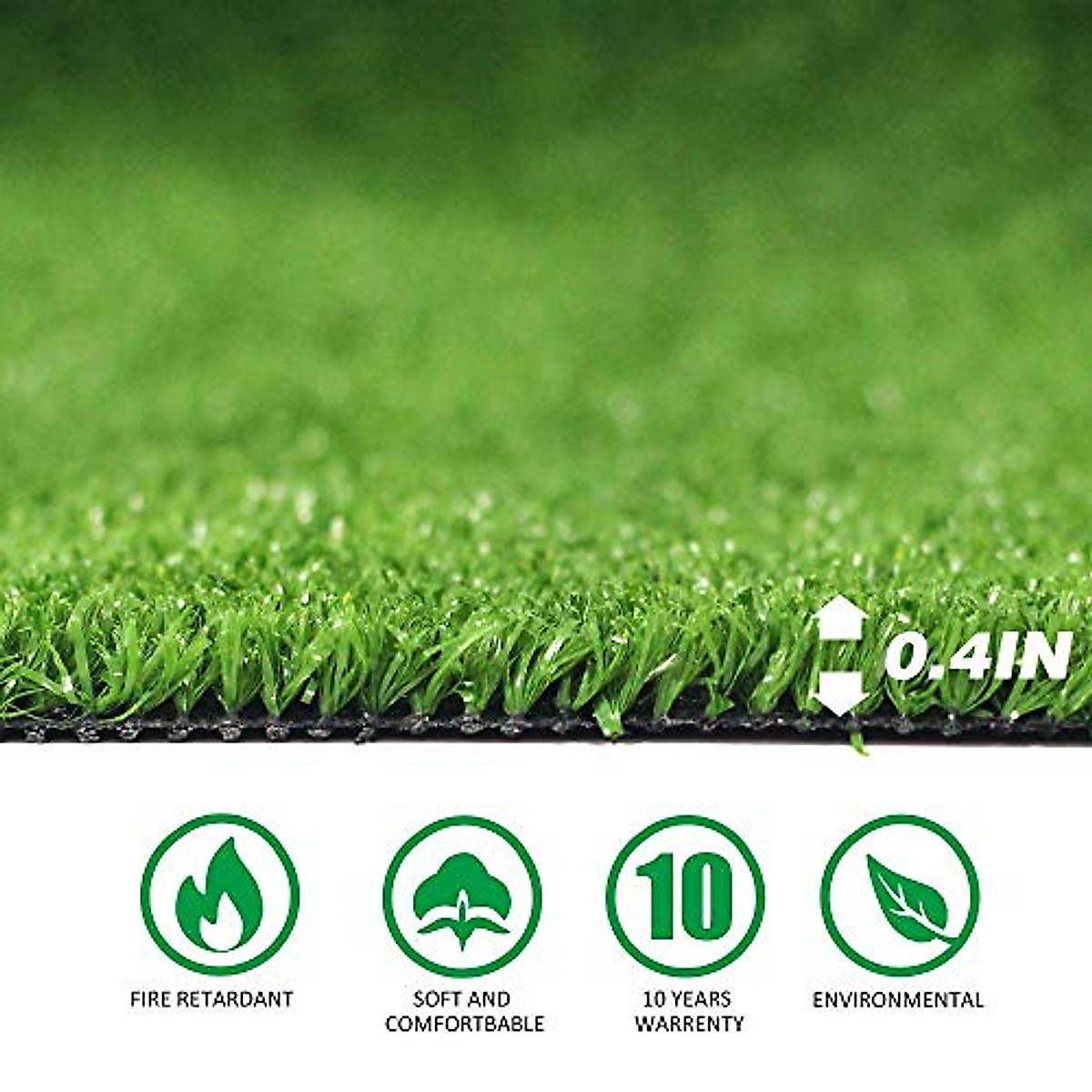 Goasis Lawn Artificial Grass Turf Lawn - 7FTX12FT(84 Square FT) Indoor Outdoor Garden Lawn Landscape Synthetic Grass Mat