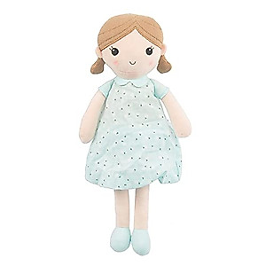Linzy Toys, Soft Plush Mint Blue Emily Rag Doll, 15"