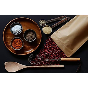 Yuugen Products Kraft Stand-Up Pouch Bags with Aluminum, Zip Lock, and Tear Notch - Reusable, Heat-Sealable | Storage for Food, Non-Food Items, Home and Business - 50 Pcs (4" x 6")