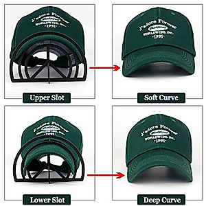 TOOVREN 4-Pack Hat Brim Bender Hat Curving Band Hat Shaper with Two Curve Options No Steaming Required Convinent for All Types of Hats(Black)