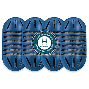 HoMedics Demineralization Cartridge for Ultrasonic Humidifiers – 4-Pack Humidifier Filter Replacements, Filters Mineral Deposits and Purifies Water in Air Humidifiers for Bedroom, Plants, Office Blue