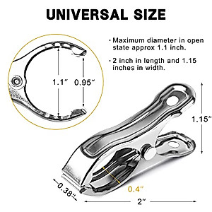 70 Pcs 2 Inch Greenhouse Clamps Stainless Steel Garden Clips Anti-Wind Greenhouse Clamp with Strong Grip to Greenhouse Frame Garden Hoops Plant Cover Heavy Duty Metal Beach Towel Clips