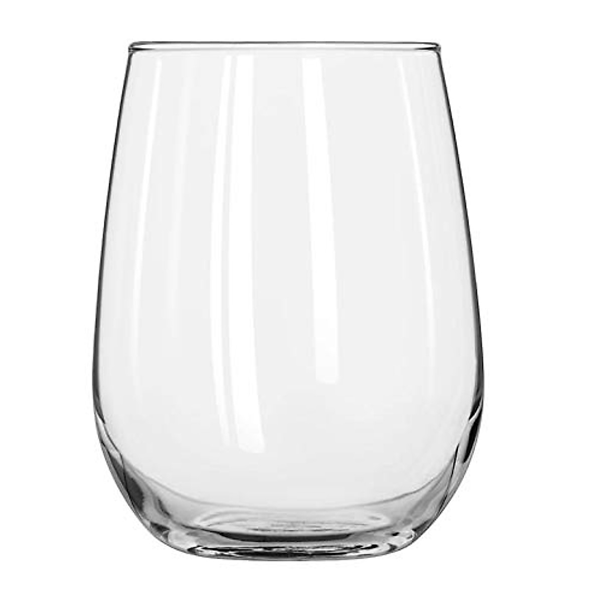 Libbey Stemless 12-Piece Wine Glass Party Set for Red and White Wines