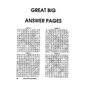 KAPPA Super Saver LARGE PRINT Word Search Puzzle Pack - (Pack of 6) Full Size Books