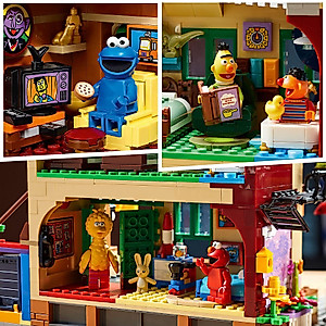 LEGO Ideas 123 Sesame Street 21324 Building Kit; Awesome Build-and-Display Model for Adults Featuring Elmo, Cookie Monster, Oscar The Grouch, Bert, Ernie and Big Bird, New 2021 (1,367 Pieces)