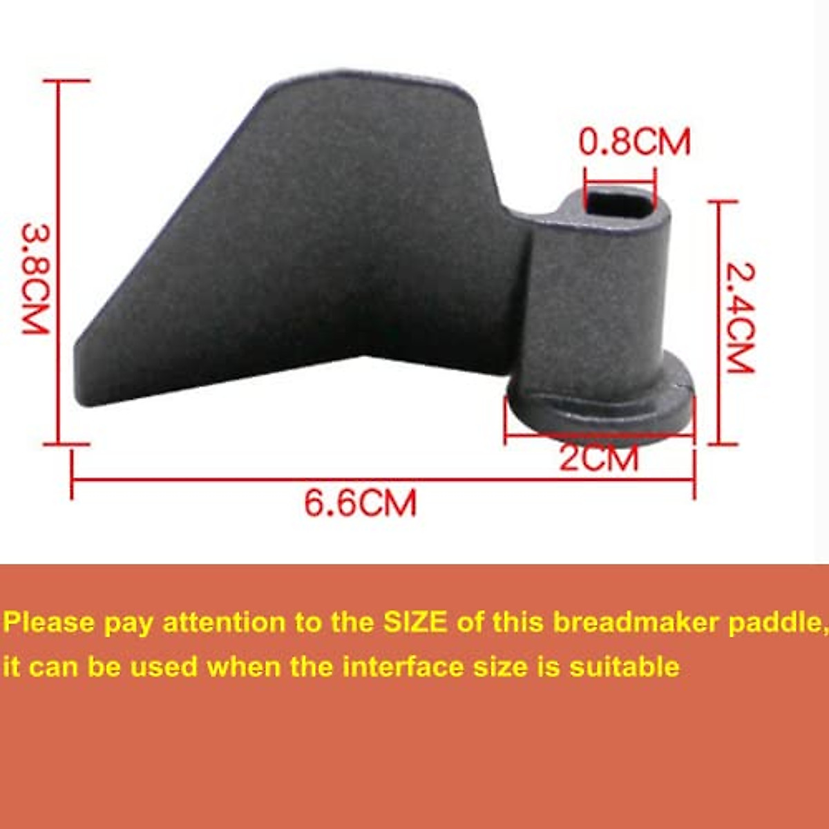 Breadmaker Paddle, Carbon Steel Bread Maker Blade Non-Stick Kneading Blade Replacement for Breadmaker Machine