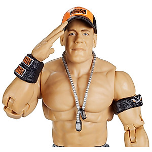 WWE John Cena Ultimate Edition Wave 5 Multiple-Pose 6-inch Action Figure, for 8 years and up, with Entrance Gear, Extra Heads & Swappable Hands