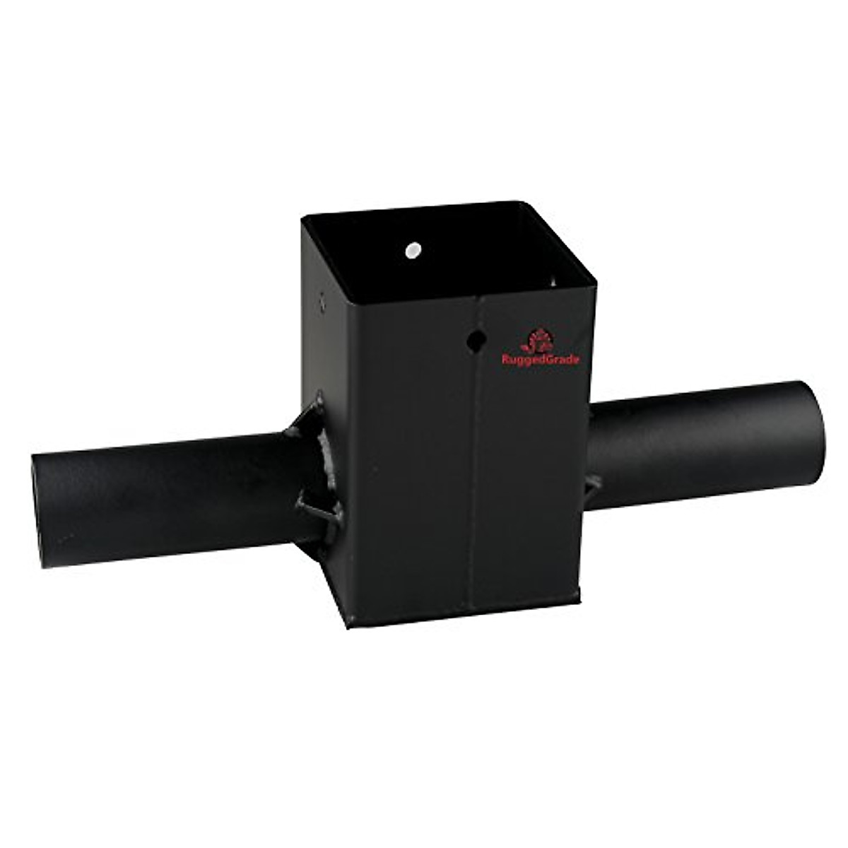 RuggedGrade Double Tenon Adapter for 4 inch Square Pole - Light Pole Adapter for Slip Fit