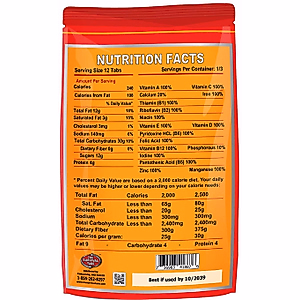 S.O.S. Rations Emergency Food Ration Survival Tabs- 2 days Package Gluten Free and Non-GMO 25 Years Shelf Life (24-tab pouch - Strawberry)